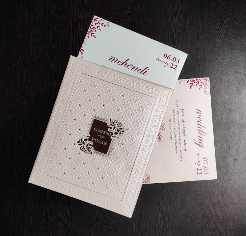 Simple Wedding Invitation|Simple Wedding Cards|Simple Invitation Card